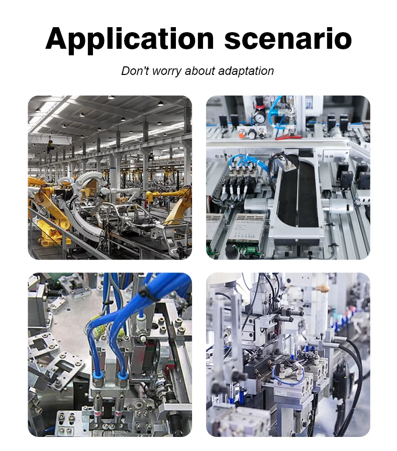 Smc Type Mgpm Series Compact Guide Rod Pneumatic Cylinder Three-shaft ...