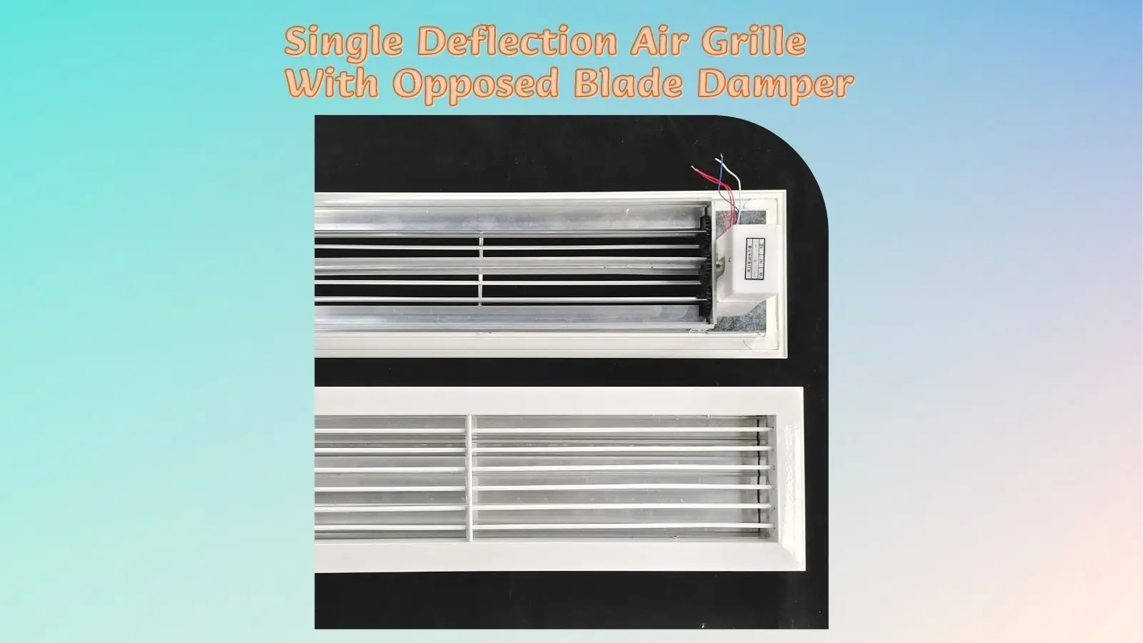 Customized Aluminium Ventilation Double Single Deflection Air Grille ...