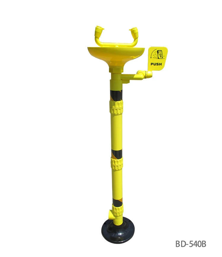 Pedestal Mounted Emergency Eye Wash Emergency Shower Station - with Eye ...