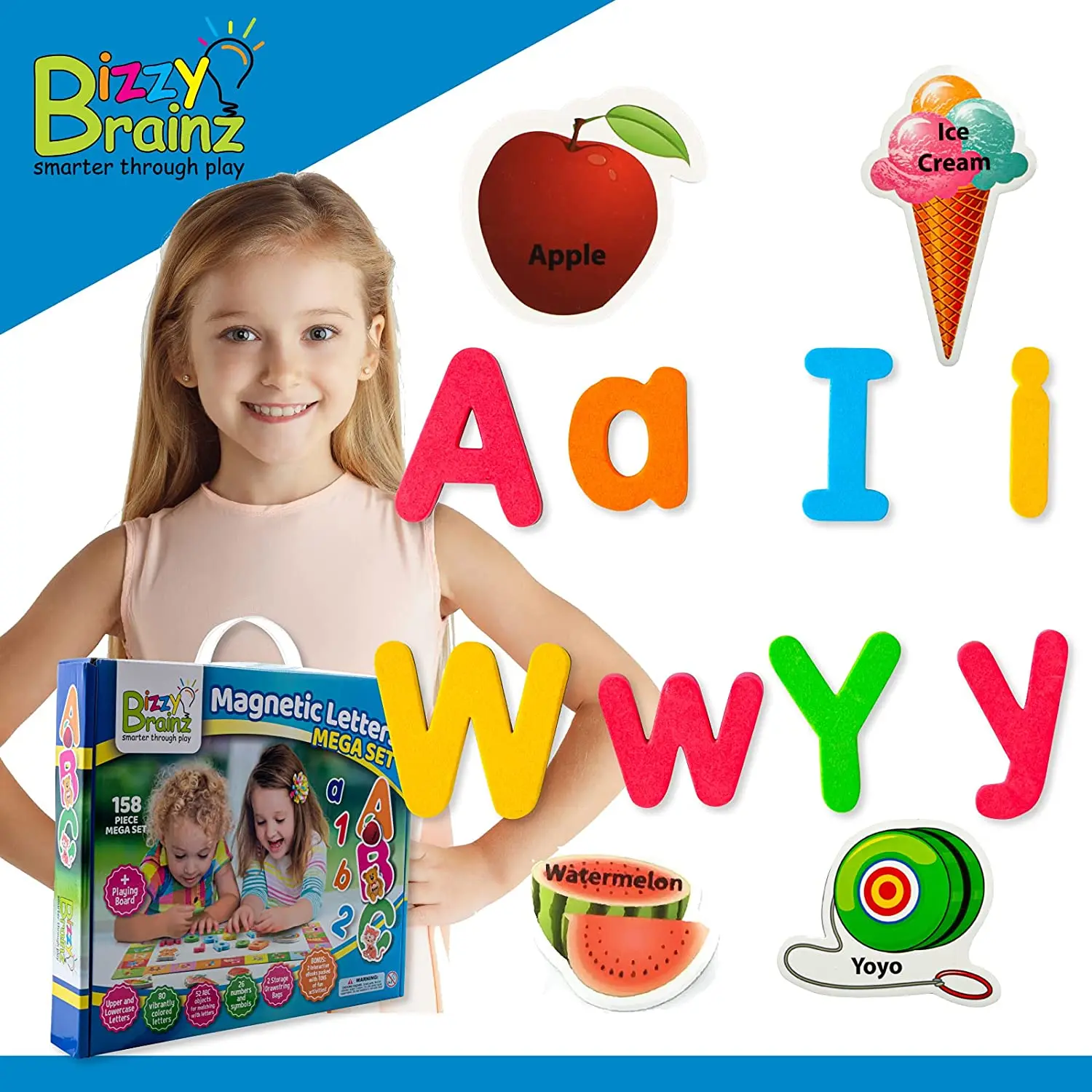 Magnetic Letters And Numbers + Matching A-z Objects With Board + E-book ...