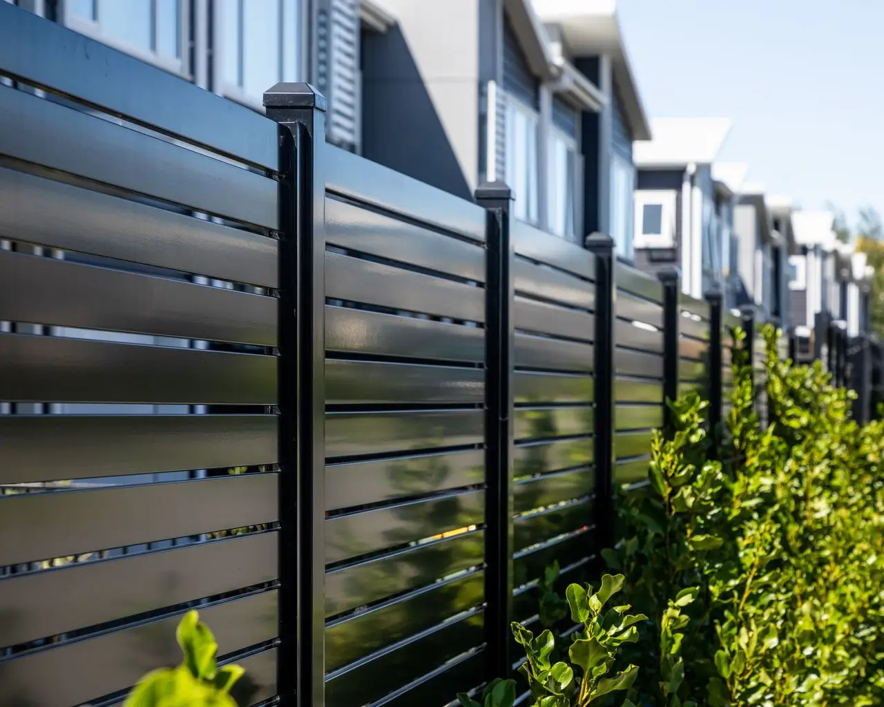 Modern Design Custom Outdoor Metal Fence Panels Privacy Fence Aluminum ...