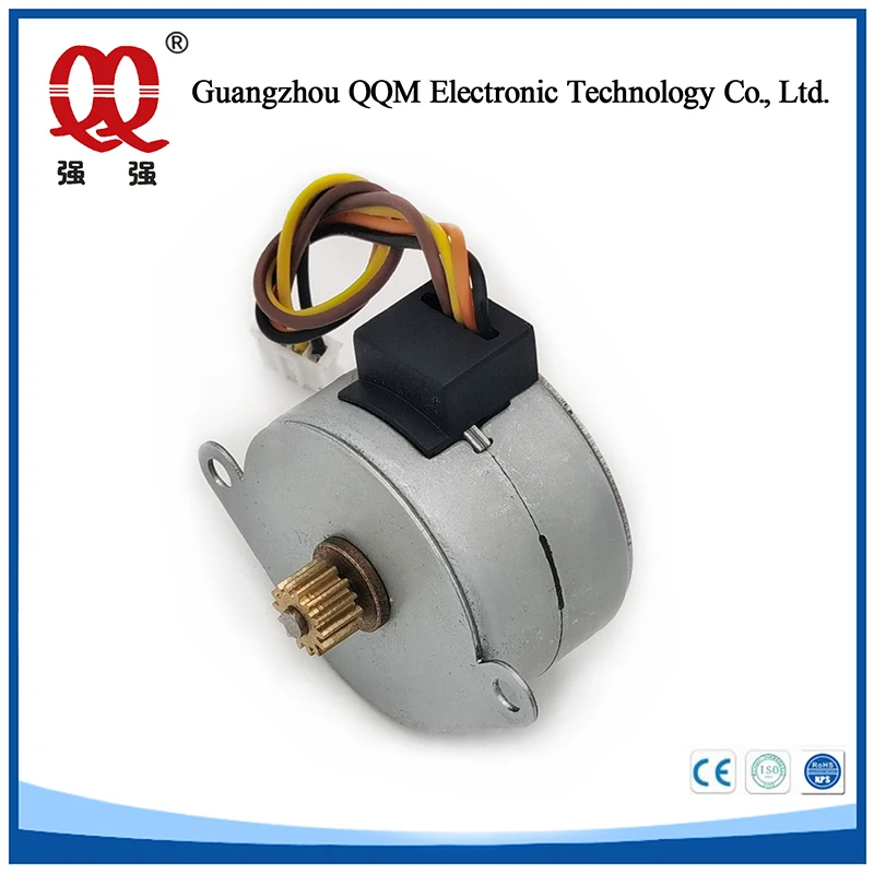 35mm 12v Permanent Magnet Stepping Motor With Copper Circular Gear High ...