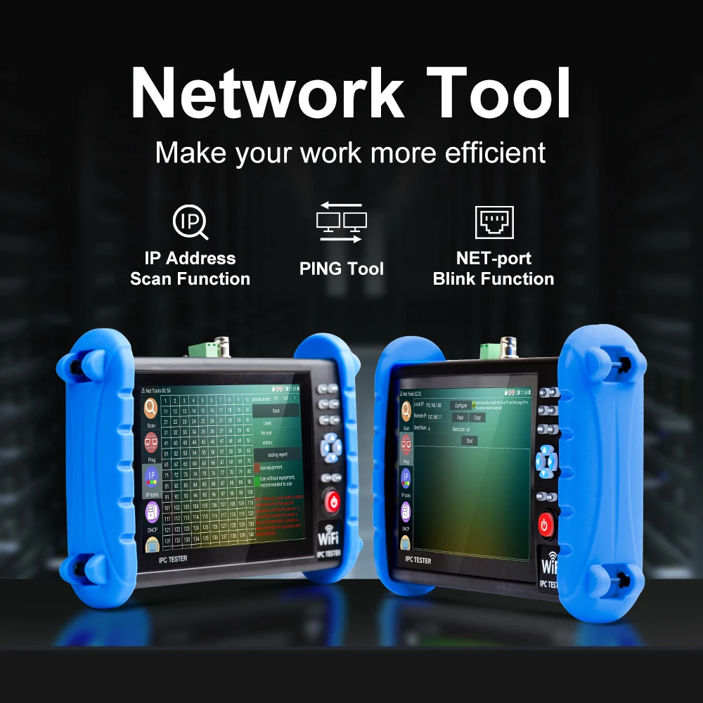 Noyafa NF-IPC722ATCHS CCTV IPC Tester - 7" HD Touch Screen for NVR, DVR ...