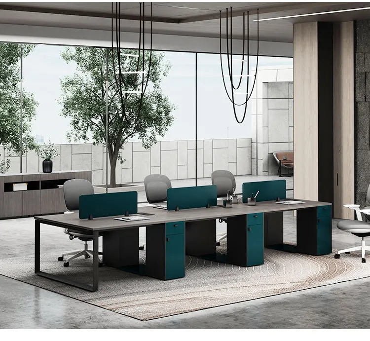 Wholesale Modern Office Table Design Modular 4 Seater Office ...