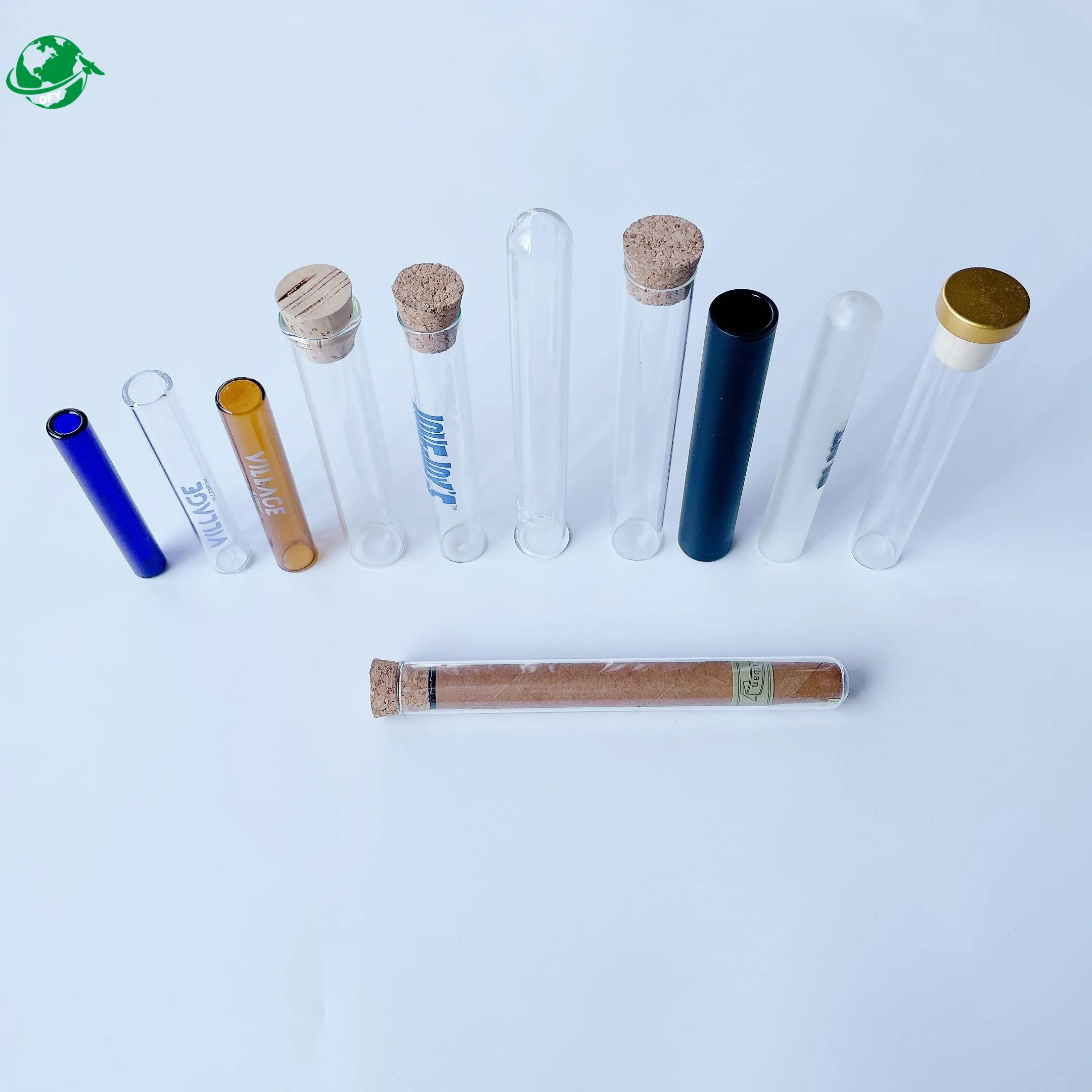 Laboratory Using Tube Clear Glass Test Tube With Cork Round Flat Bottom ...