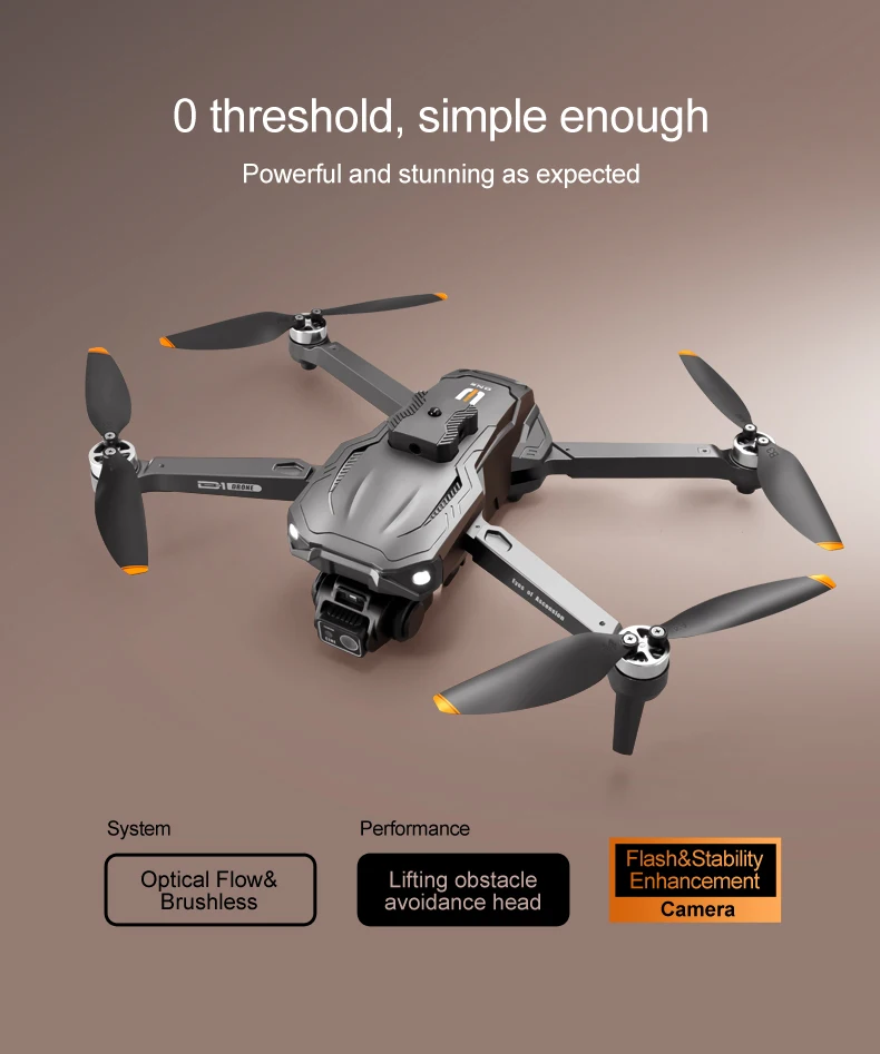D1 Drone - 4K Ultra HD Camera with Anti-Shake Technology