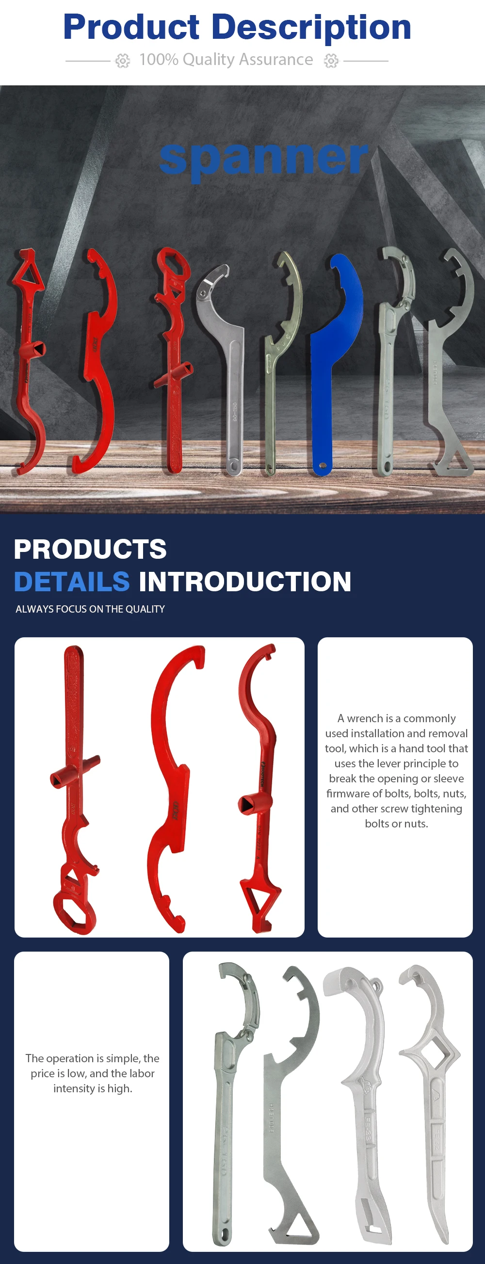 STORZ COUPLING SPANNER FOR B C AND 65 TYPE - Firefighter Spanner Wrench