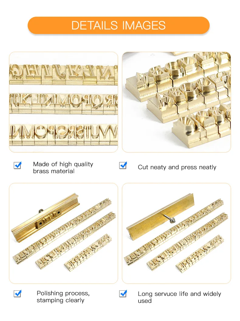 T-Slot Alphabet Leather Tools Alphabet Set Custom Alphabet Set Foil ...