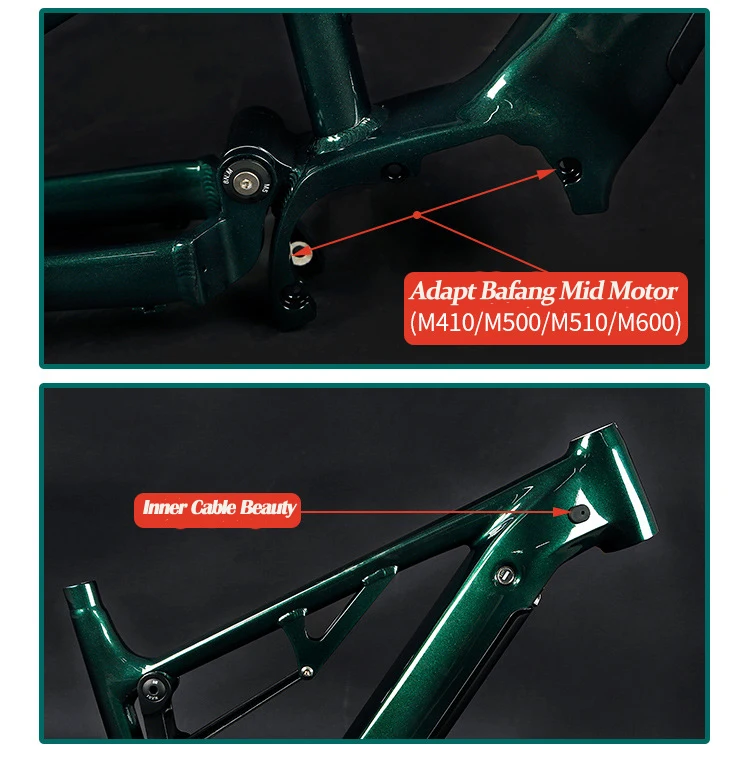 Velo Electrique E-mtb Frame Bafang M410 M500 M510 M600 Mid Motor 9 12 ...