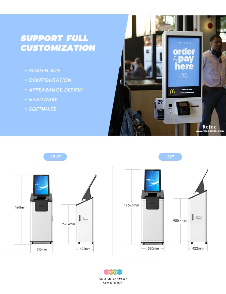 Self Service Station Window System - Touchscreen Kiosk