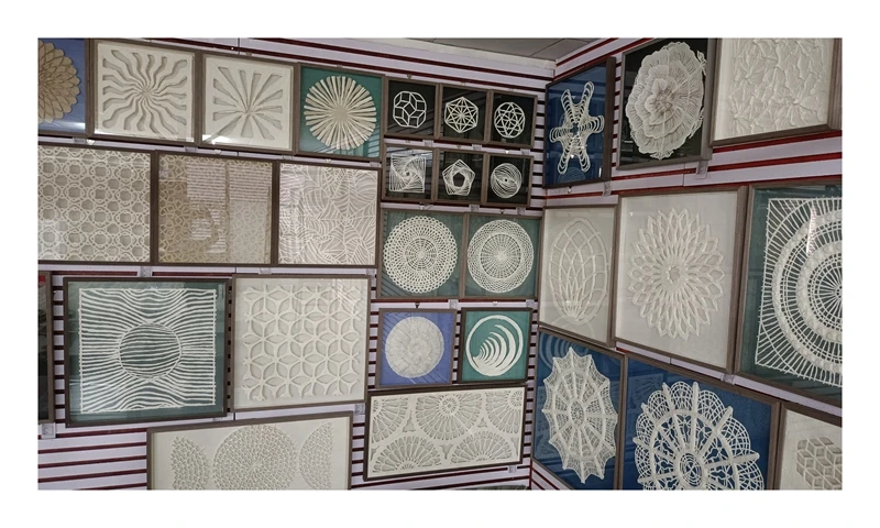 Rustic Abstract 3d Paper Sculpture Home Decoration Wall Art Rice Paper ...