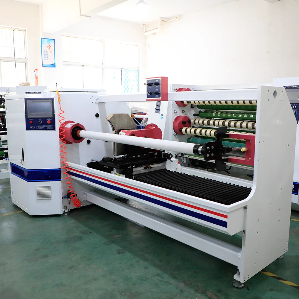 Single Shaft PVC Insulation Tape Log Roll Slitter Cutter