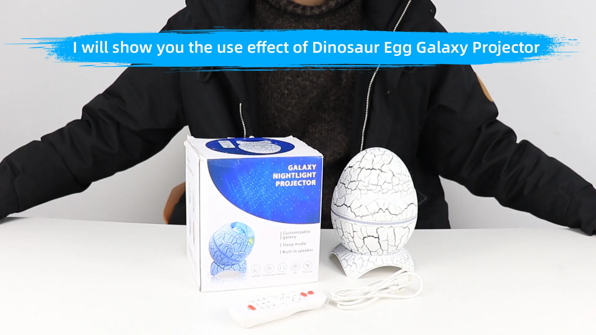 Dinosaur Egg Galaxy Star Projector,White Noise Bt Speaker Night Light ...