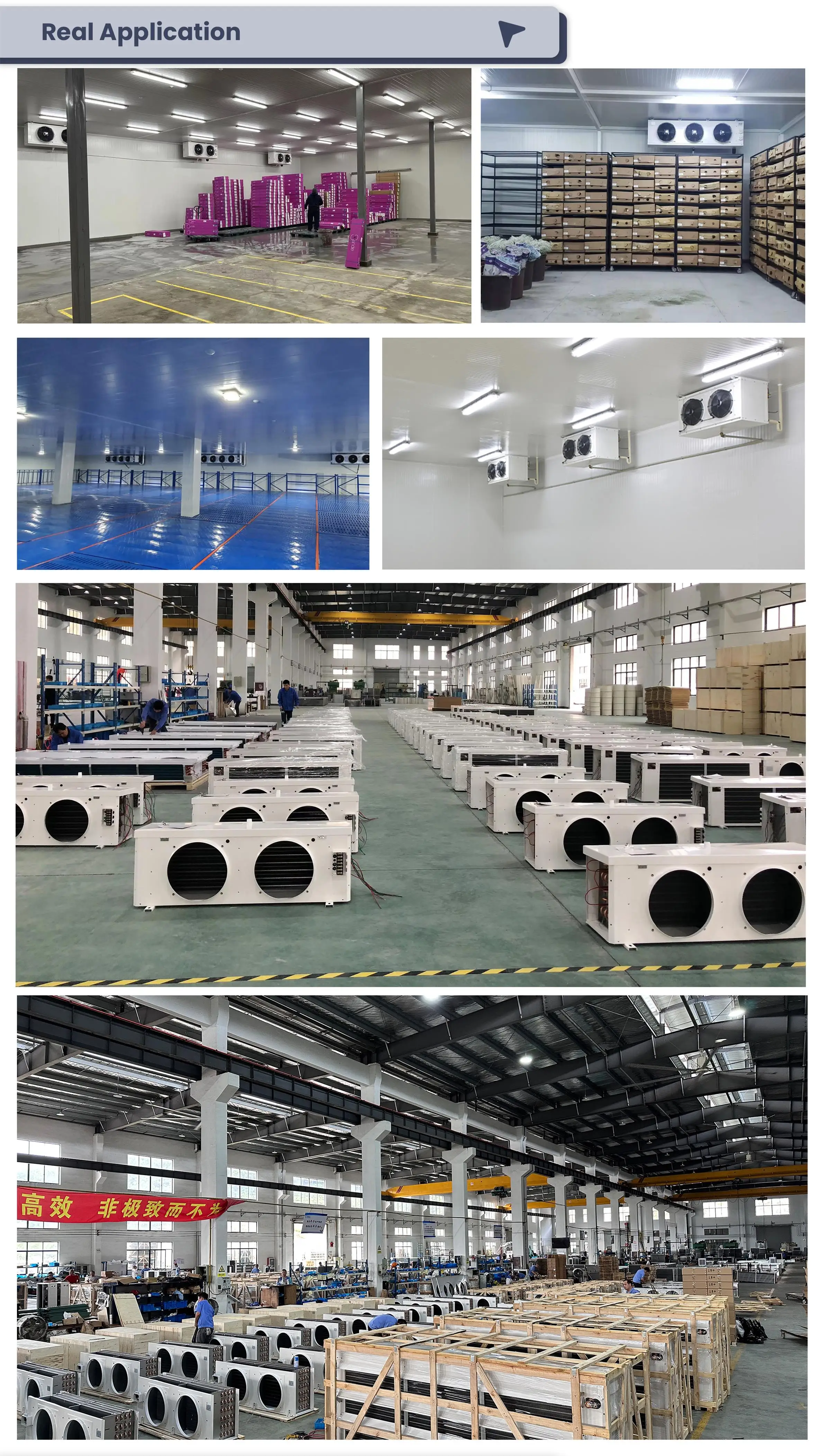 OEM Cold Room Fan Unit Cooler Air Cooled Evaporator with Condensing ...