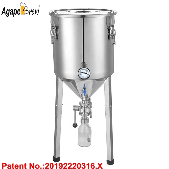 Homemade Stainless Steel Conical Fermenter - 60L Craft Beer Brewery