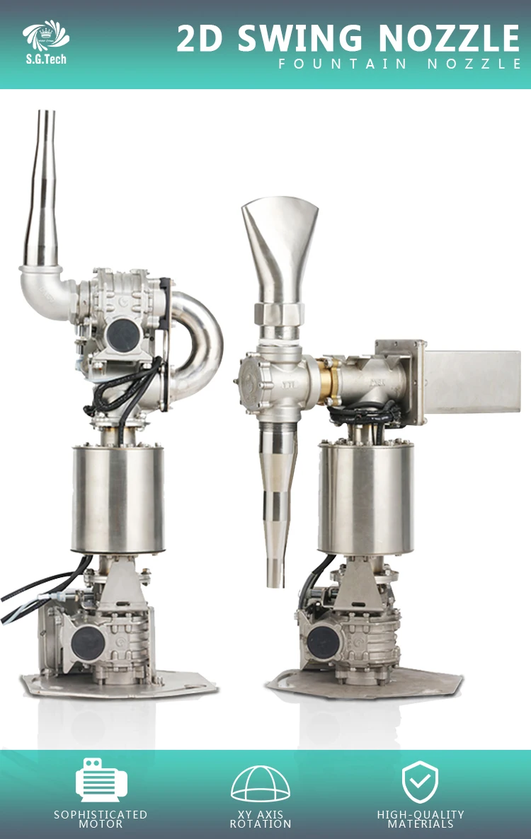 Modern 2D Water Spray Nozzles for Outdoor Garden Fountains