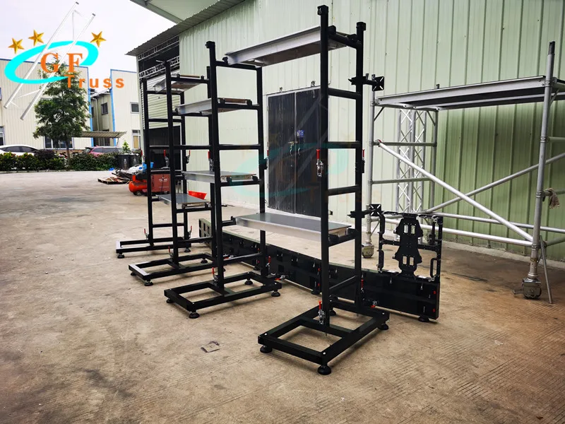 LED Wall Ground Support Truss System - Adjustable Height