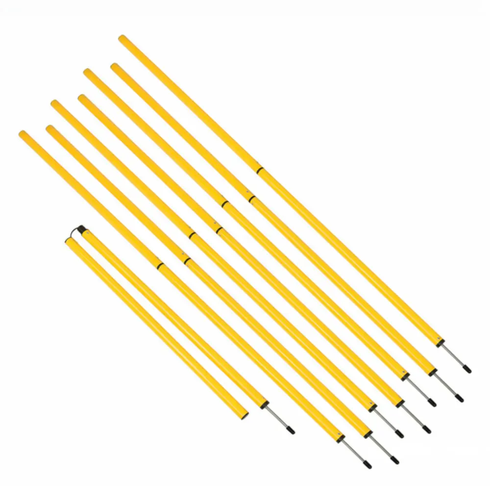 6ft Football Soccer Training Equipment Agility Rubber Base Poles Forza ...