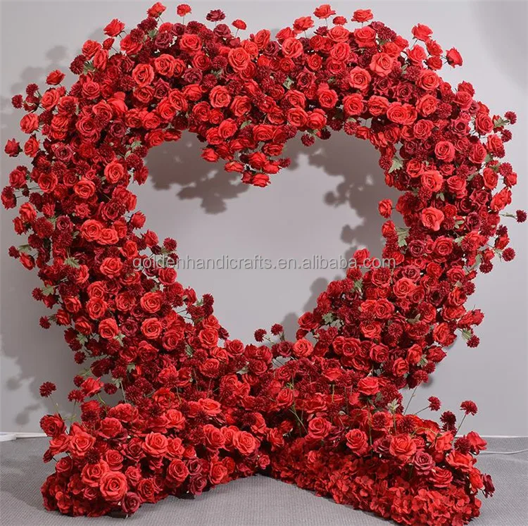 Qslh-a252 New Design Flower Arch Heart-shaped Wedding Flower Arch ...