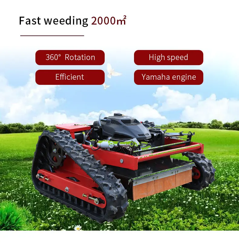 Multifunctional Remote Control Crawler Mini Lawn Mower Robot Small ...