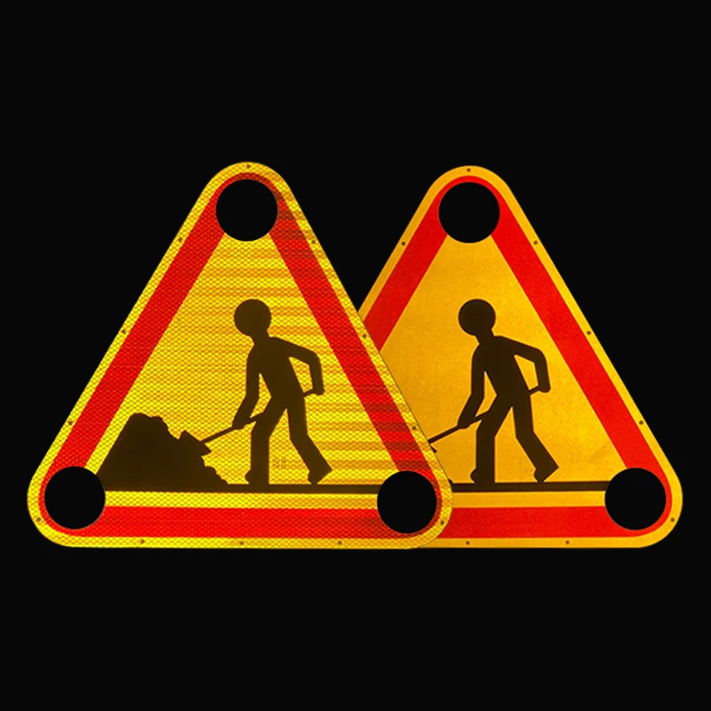 Triangle Reflective Sticker Danger Sign Safety Warning Reflective Sign ...
