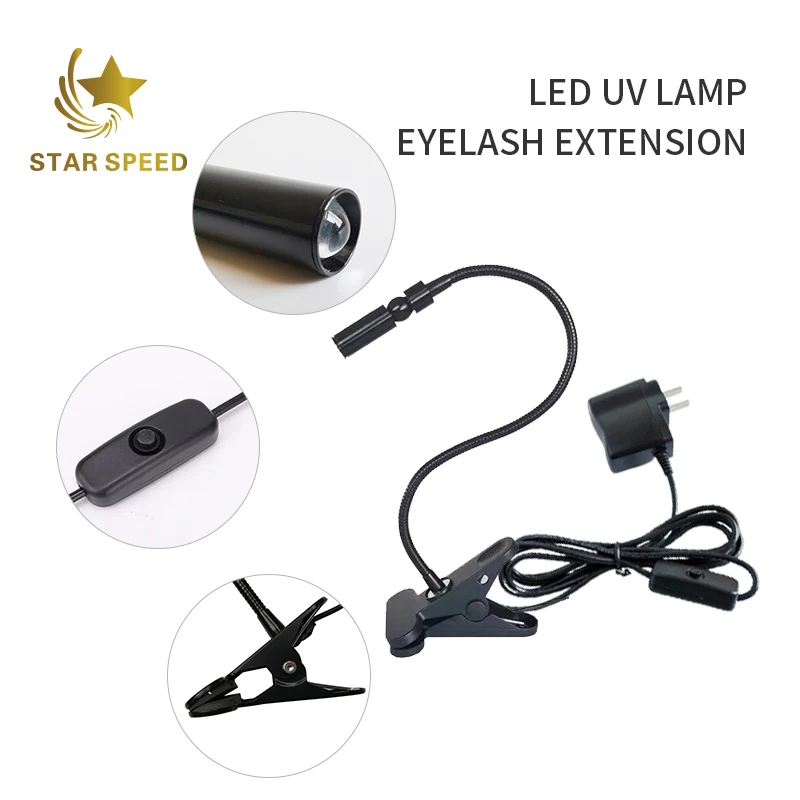 5w 10w Led Light Floor Lamp Led Uv Lash Adhesive Glue Curing Lamp Eye ...