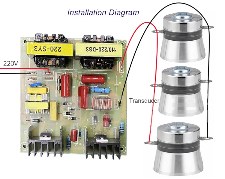 Ultrasonic Transducer Driver Board Ultrasonic Sensor Pcb 100w ...