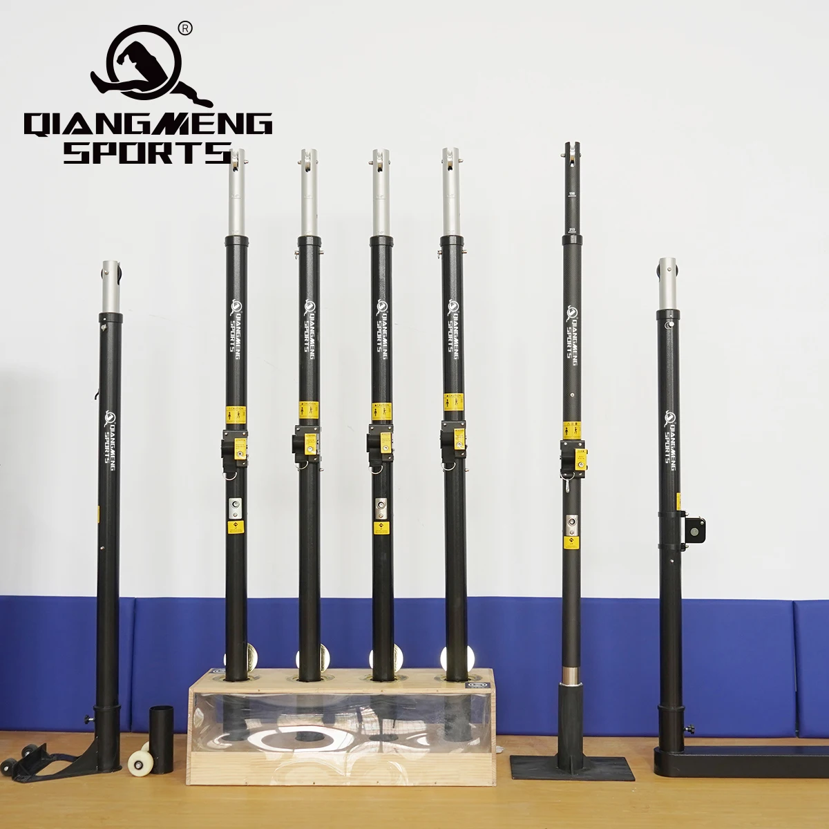 Inground Steel Volleyball Poles - Durable and Adjustable