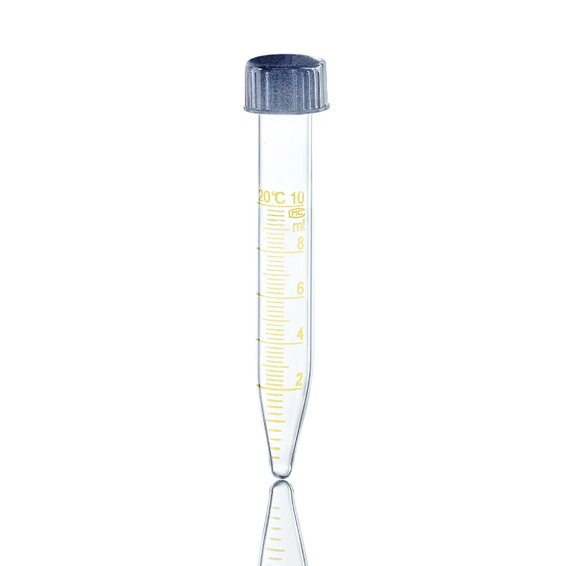 Lab 15 20 25ml graduated triangular conical bottom glass EP PCR tube ...