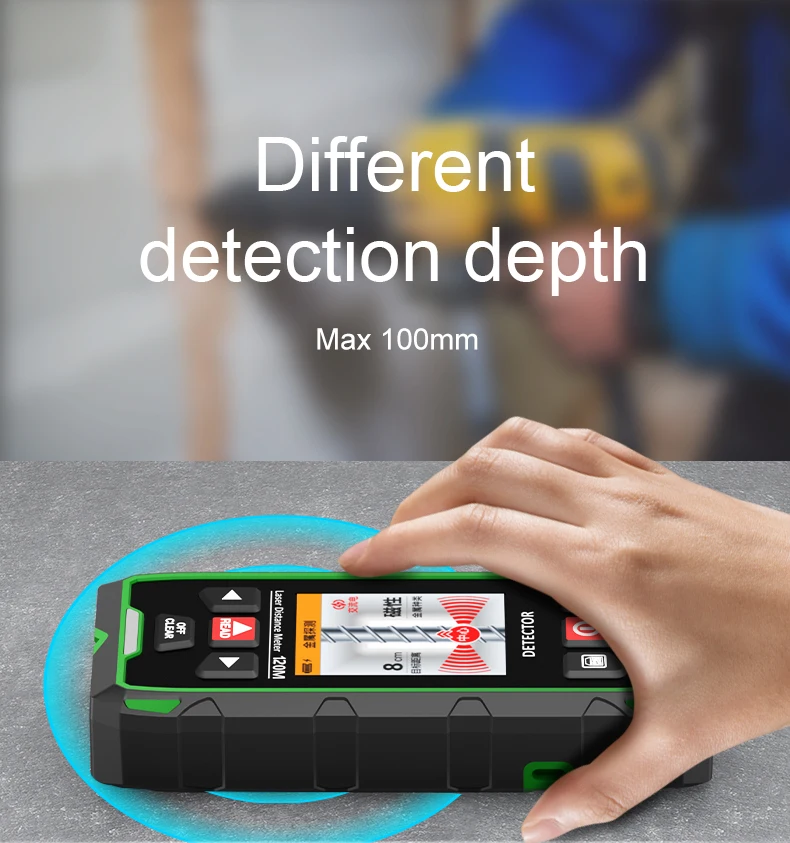SNDWAY SW-6100GT Digital Laser Distance Meter - 2 in 1 Detector