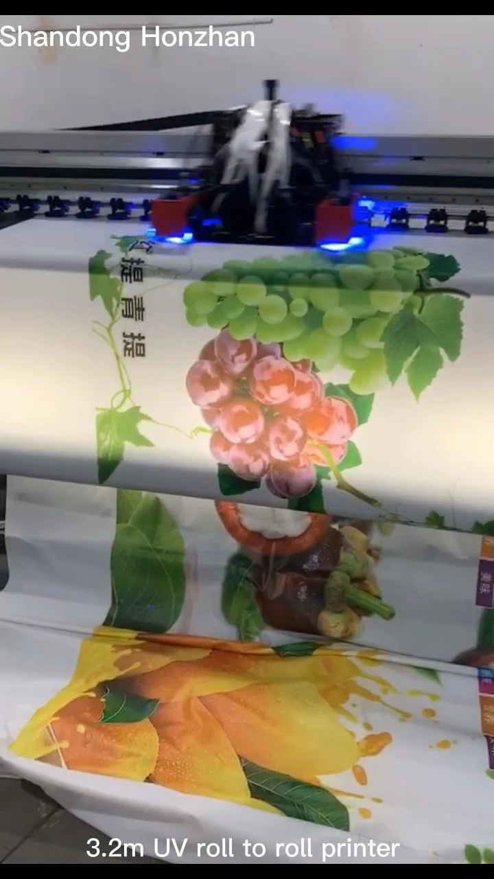 High Speed 3.2meter Uv Roll To Roll Printer For Ceiling Stretch Soft ...