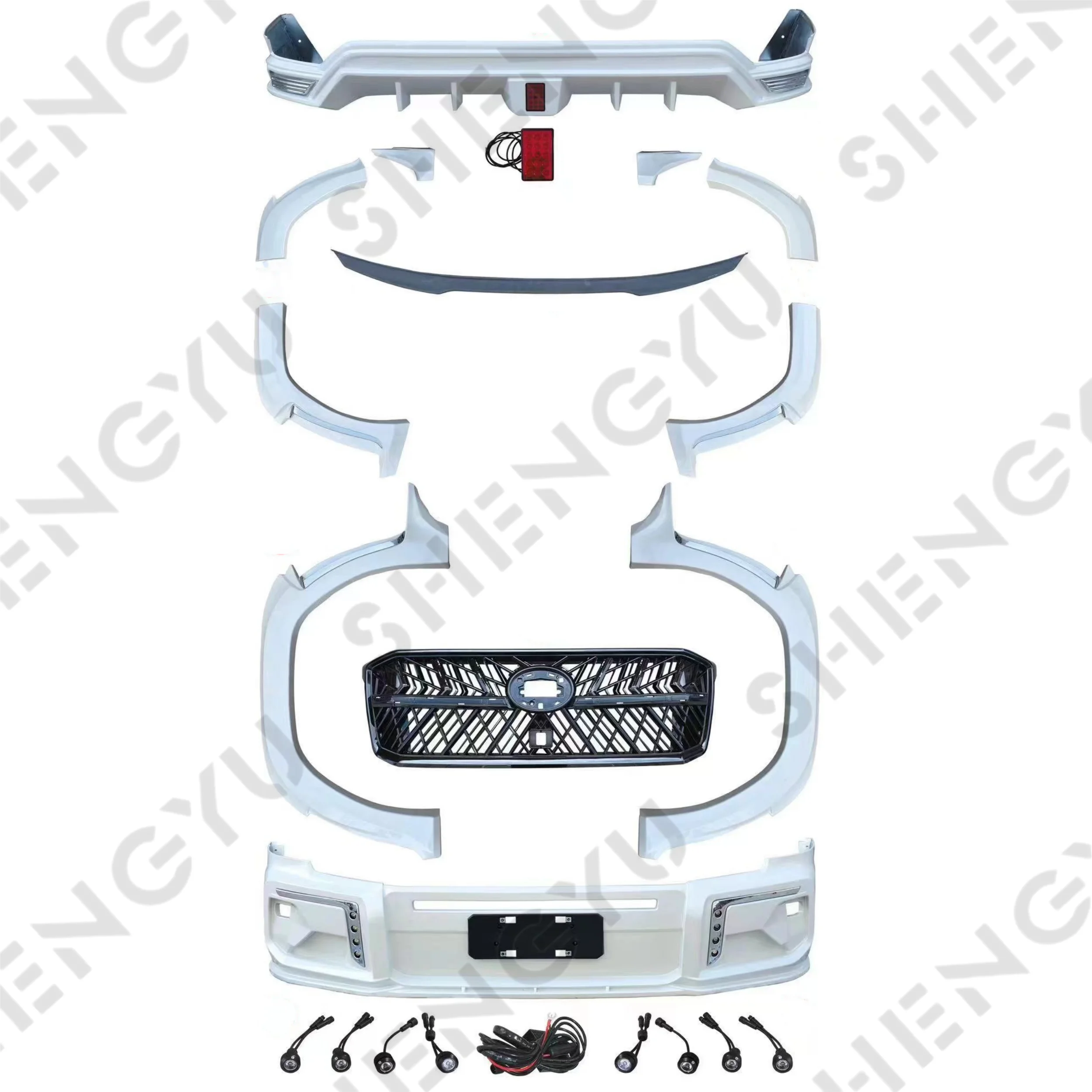 Body Kit for Toyota Land Cruiser LC300 Wald Model | Front & Rear ...