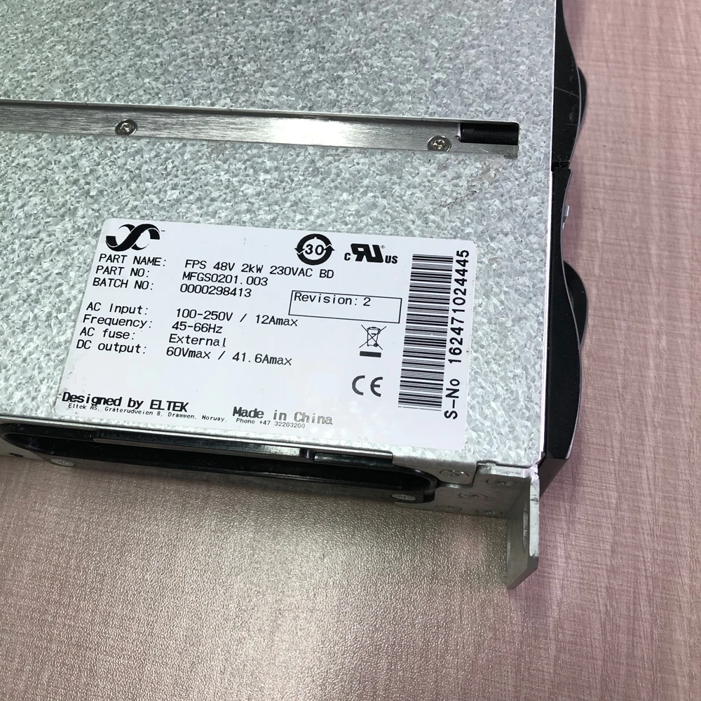 Eltek Flatpack S 48V 1U Power System - 2KW Telecom Supply