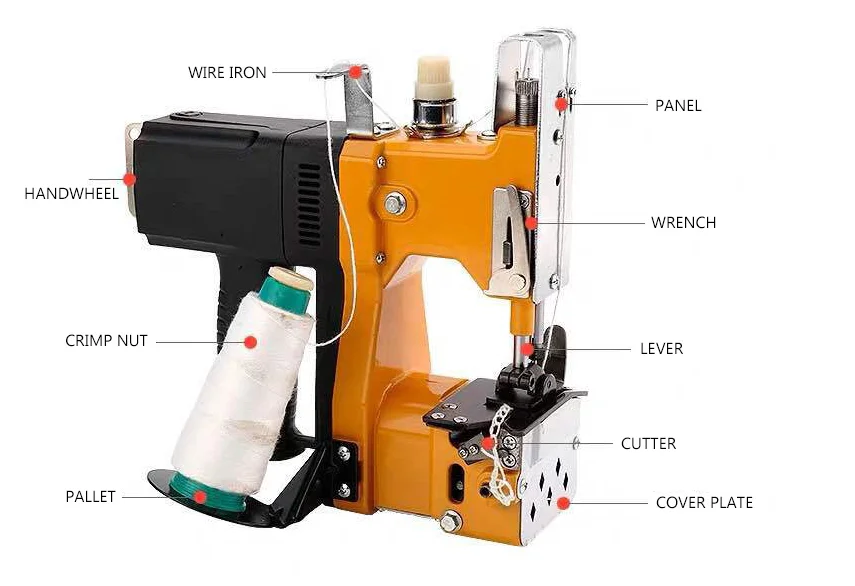 GK9-600 Sewing Machine Bag Closer - Portable & Efficient