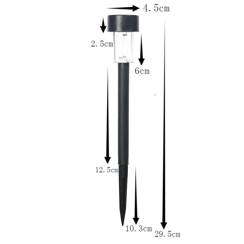 Modern Led Solar Garden Light Landscape Outdoor Waterproof Pathway ...