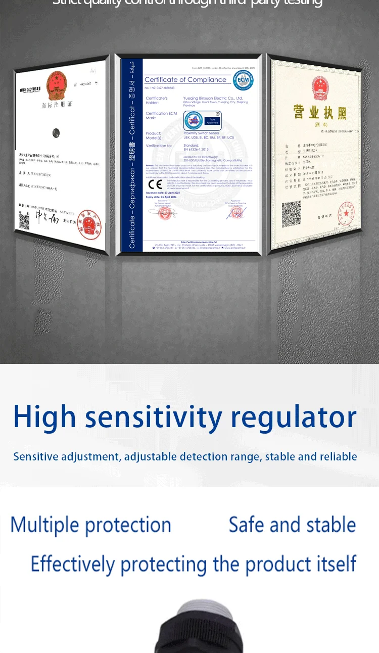 M18 Capacitive Liquid Level Sensor Detection Distance 8mm Ac 2-wire Nc ...