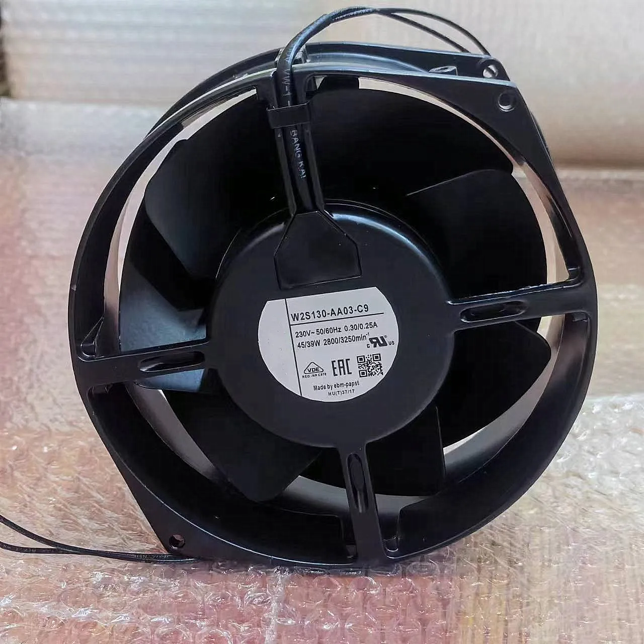 W2S130-AA03-C9 230V Cooling Fan - Efficient Duct Axial Solution