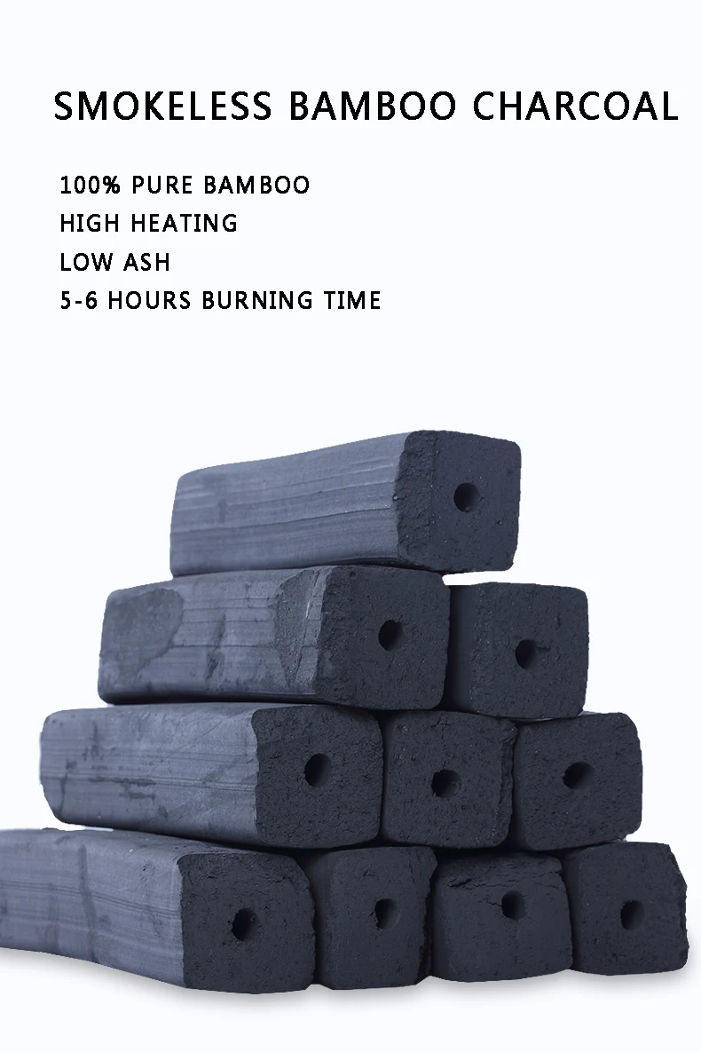 Long Burning Time White Ash Lump Bamboo Charcoal For Bbq - Buy Bamboo ...