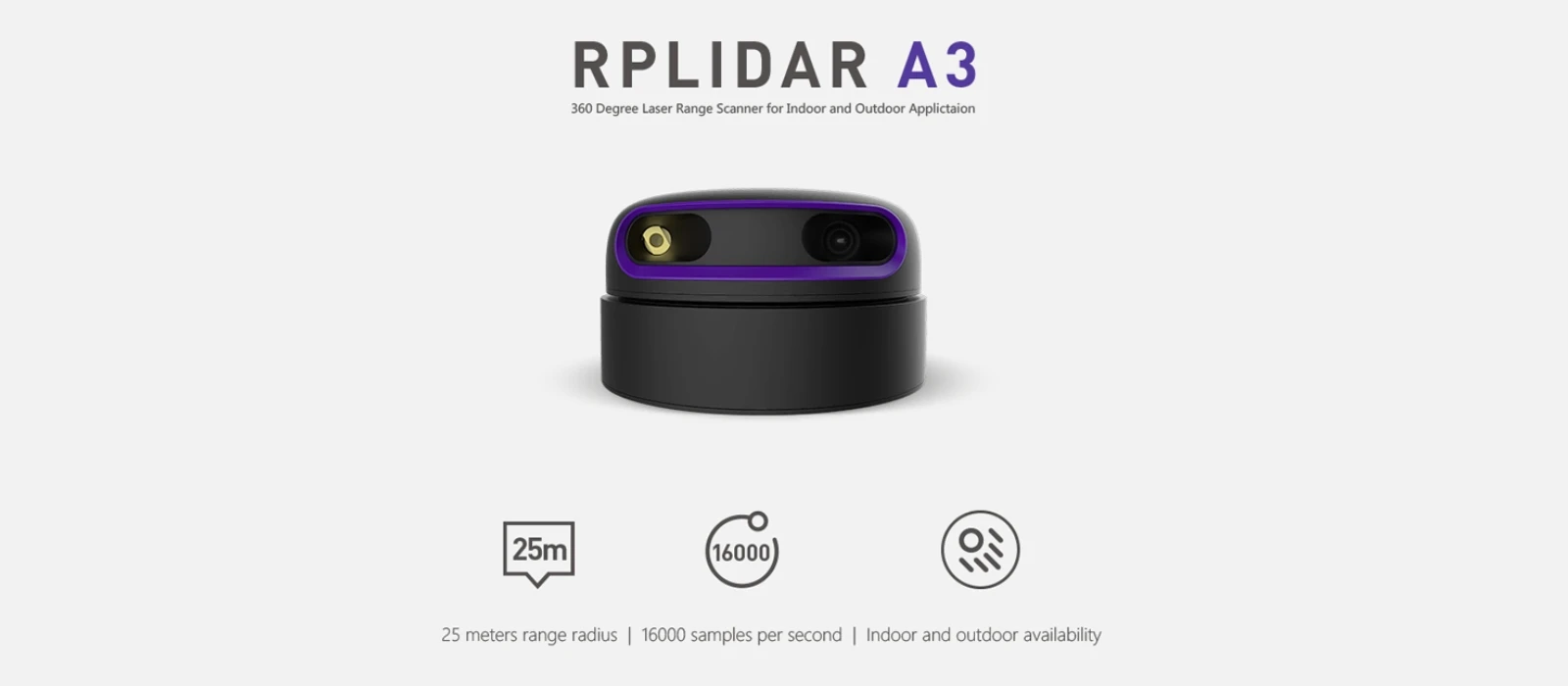 RPLIDAR A3 HD - High Definition 360° Lidar Scanner