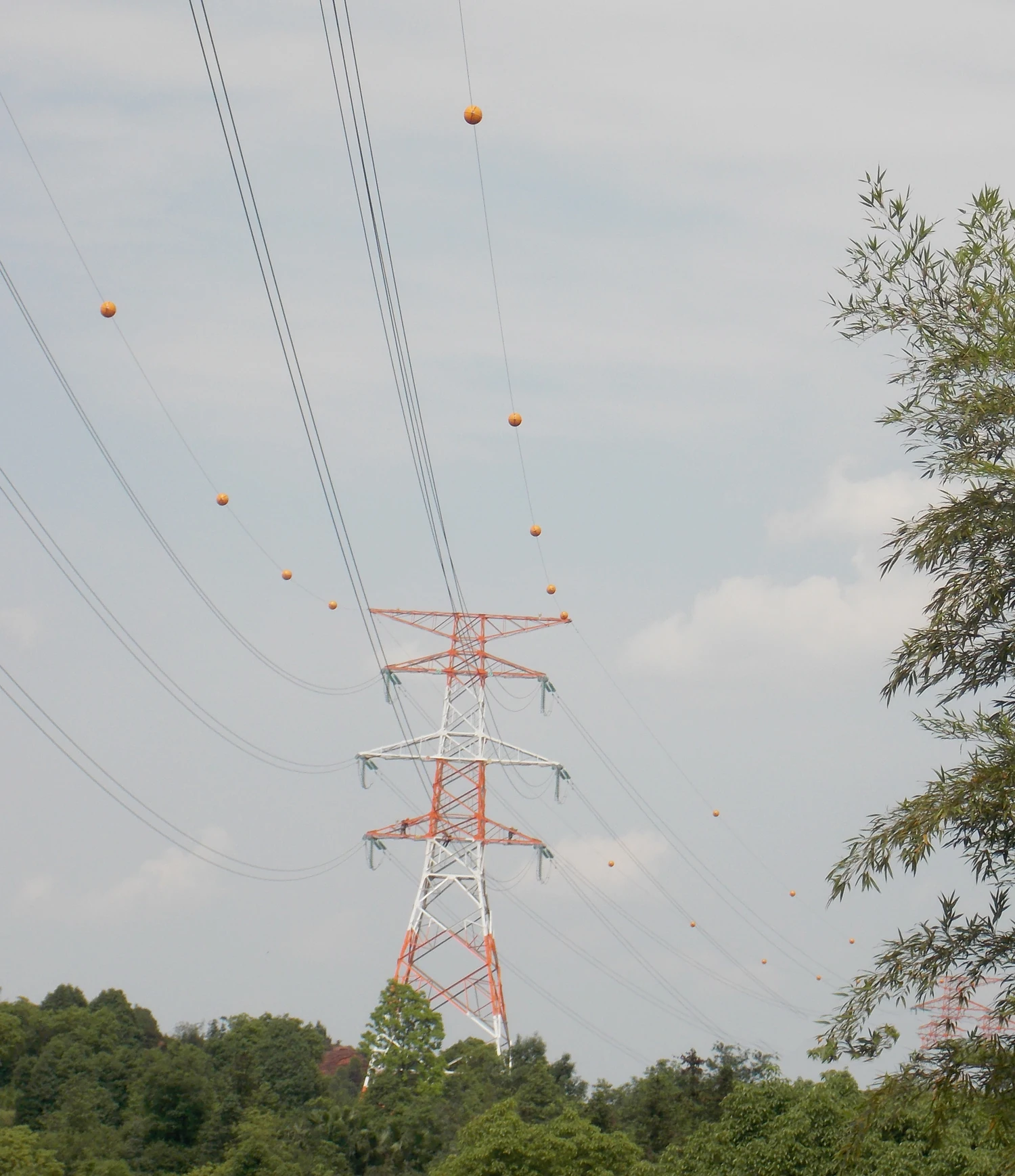 High Voltage Transmission Line Air Beacon Spheres - 600mm Orange Power ...