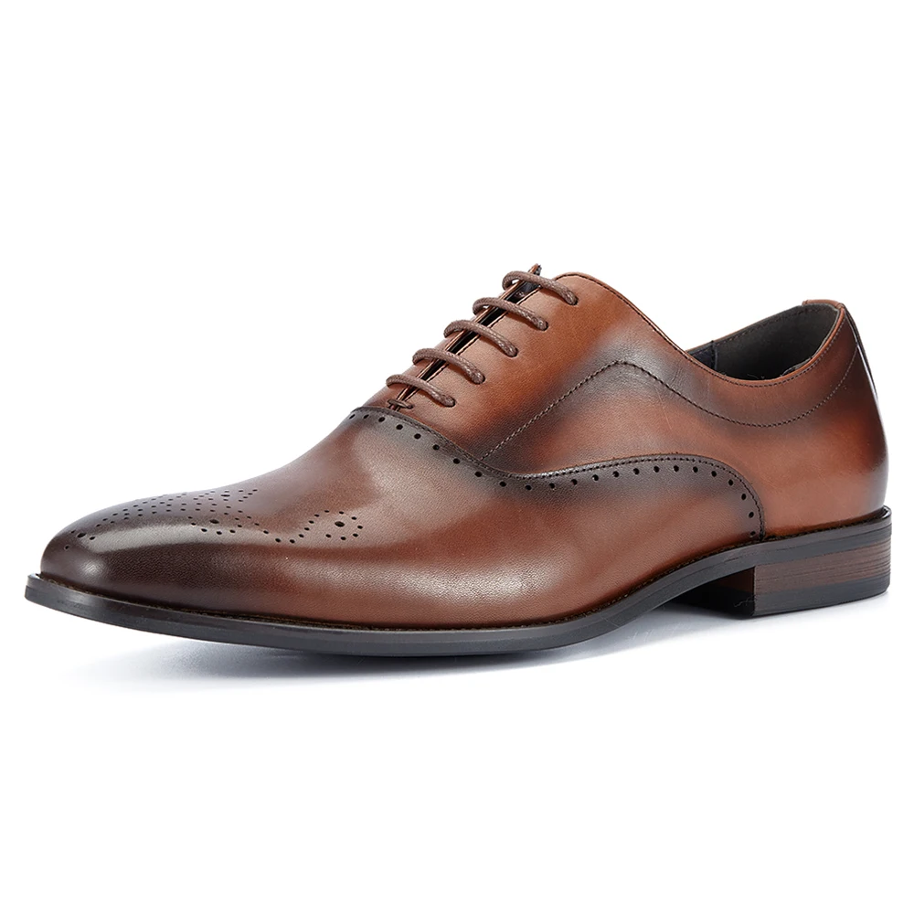 Genuine Leather Business Office Shoes For Men Top Grade Cowhide Oxford ...