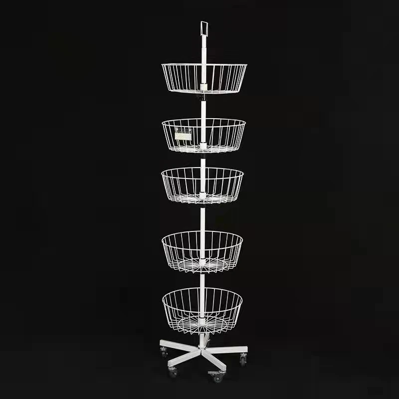 360 Degree Rotating Display Rack - 7-Layer Iron Shelf for Jewelry ...