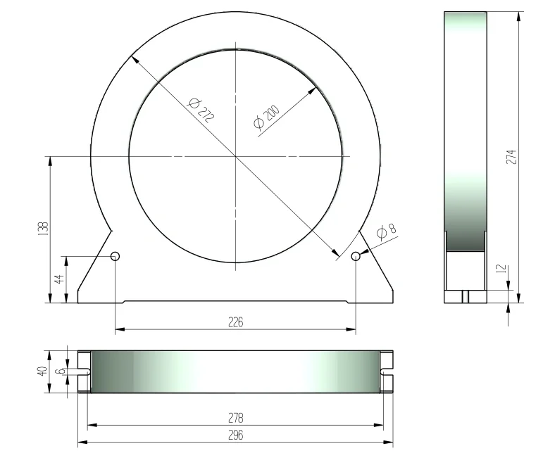 E-POWER H-CT004A-200D 200mm Diameter CT 200A/1.5A 0.5Class Accuracy 1P ...