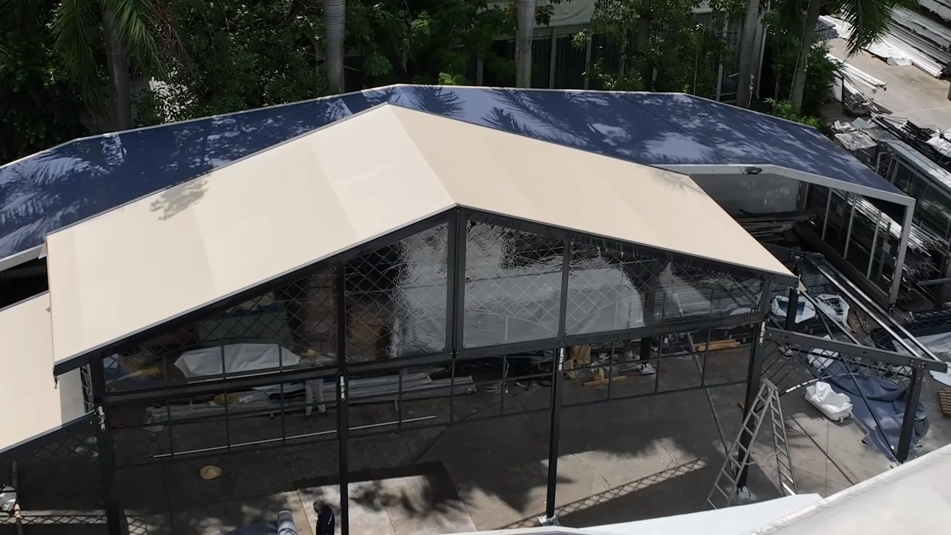 Alloy High Peak Frame Tent 15x15 Outdoor Event Aluminum Frame Tent Pvc ...