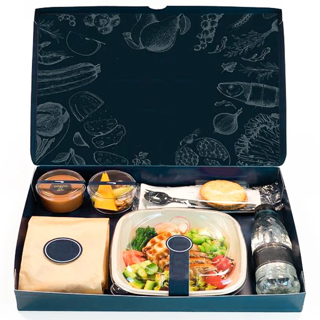 Food Box With Insert Custom Printed Recycle Disposable Take Away Take ...