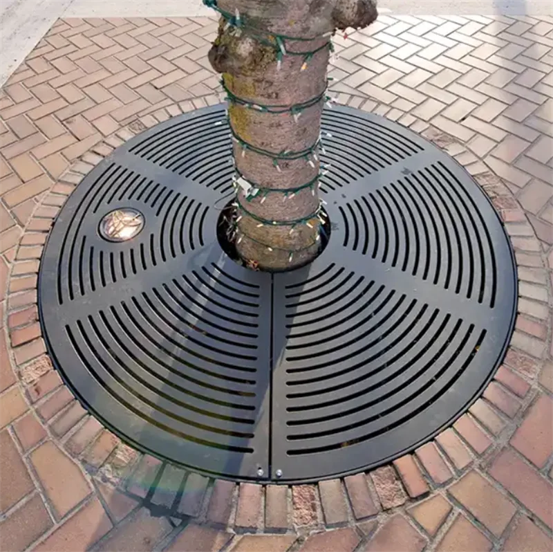 Outdoor Steel square Tree Grate Sidewalk Metal Tree Grilles Outside ...