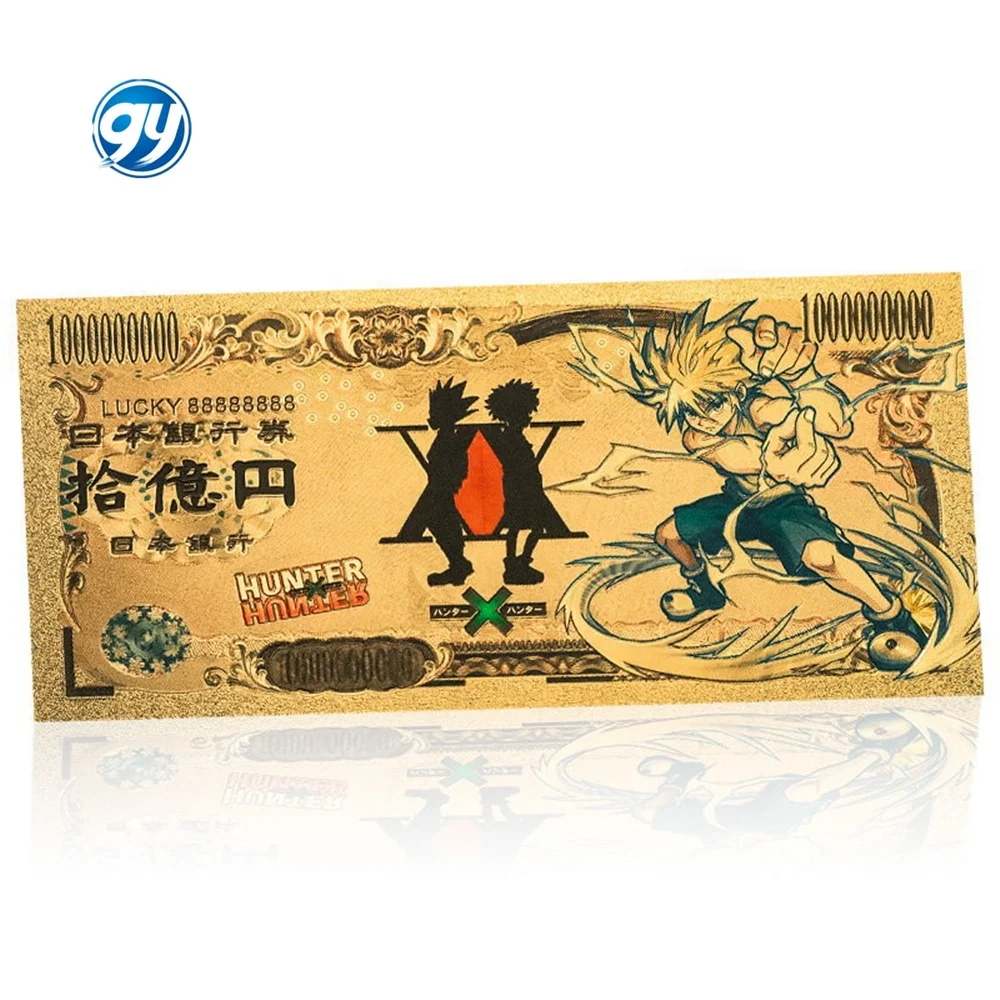 Classic Animation Hunter X Hunter Commemorative Banknote Gold Banknote ...