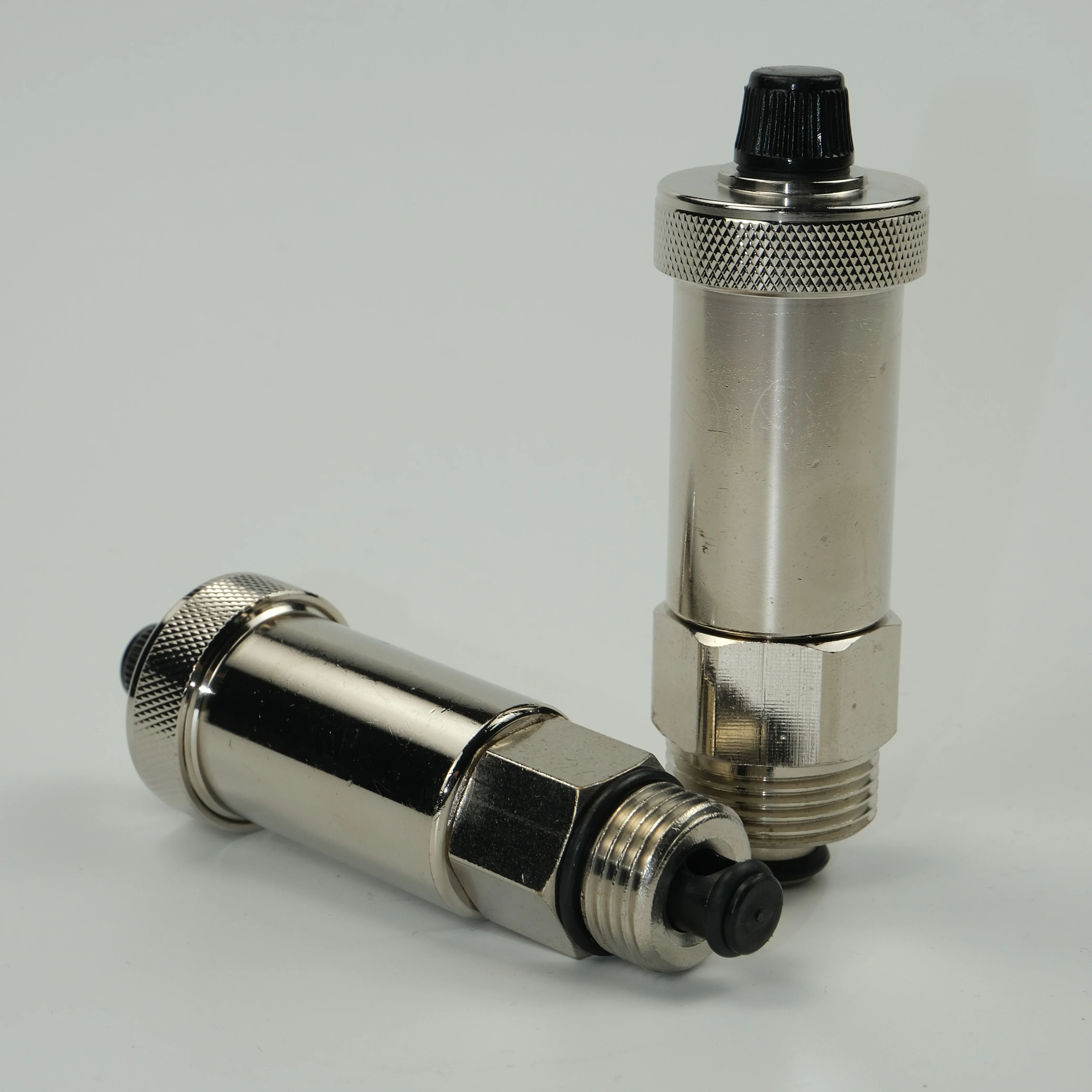 MTS 1/2 3/8 Inch Automatic Air Vent Drain Valve Set Exhaust Valve with Check Valve for Floor ...