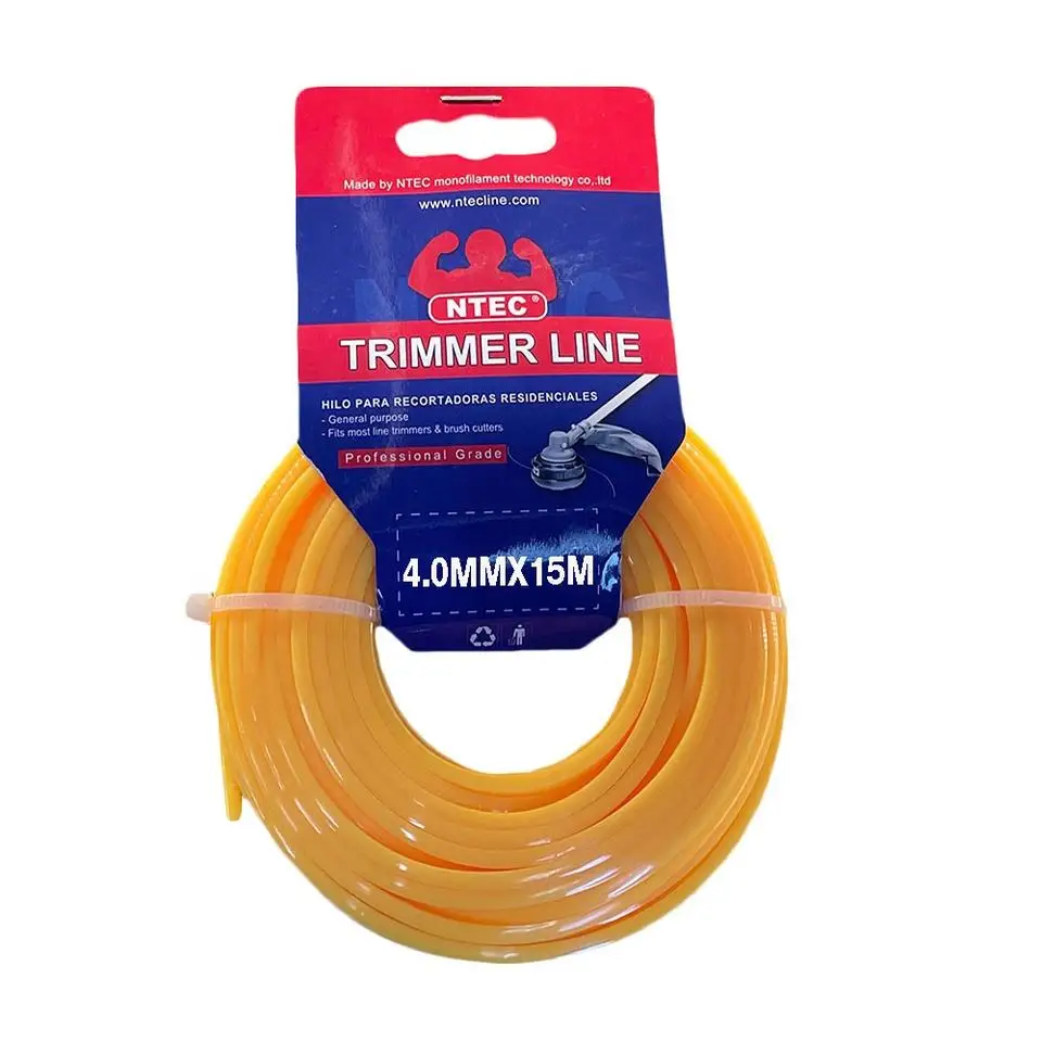 Nan Tong NTEC Monofilament 2025 New Product Star Shape 2.4MM 0.094'' 15M Nylon Trimmer Line ...