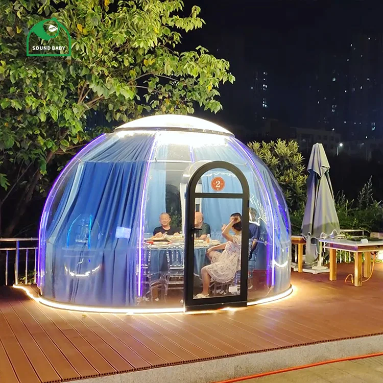 Sound Baby tiny house six to eight person dining bubble restaurant Dome ...